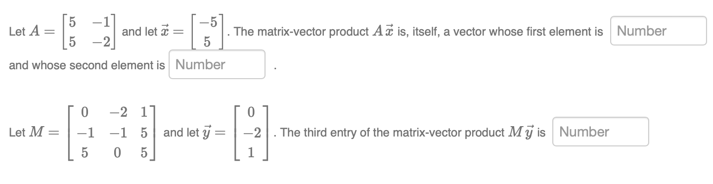 Solved Let A=[55−1−2] and let x=[−55]. The matrix-vector | Chegg.com