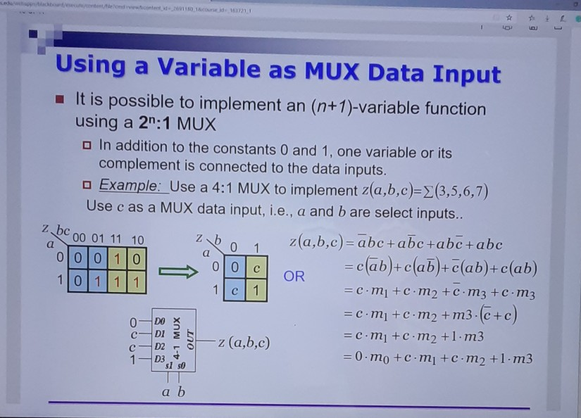 Solved 1. Designing with MUXs: a. Use a tree of 2-to-1 MUXes | Chegg.com