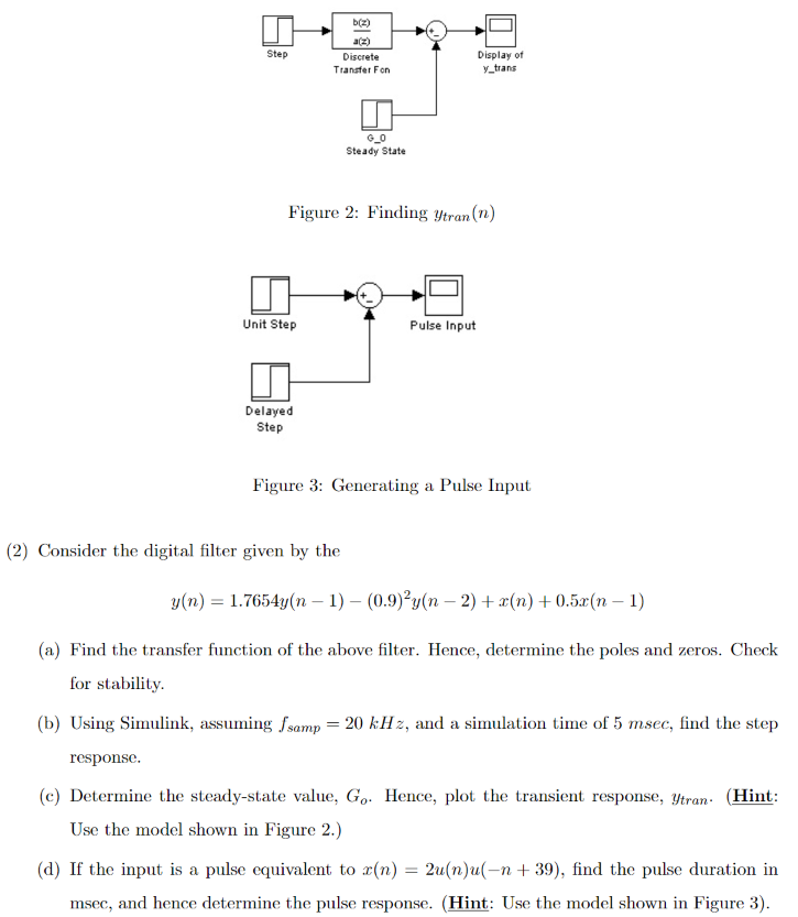 Solved b(2) az) Discrete Transfer Fon Display of y_trans | Chegg.com