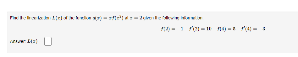 Solved Use an appropriate local linear approximation to | Chegg.com