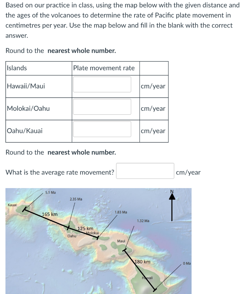 Solved The map bellow is a world map showing the Earth’s | Chegg.com