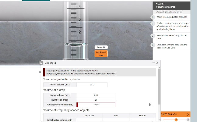 Solved Cannot solve answer for Average drop volume. Got the | Chegg.com