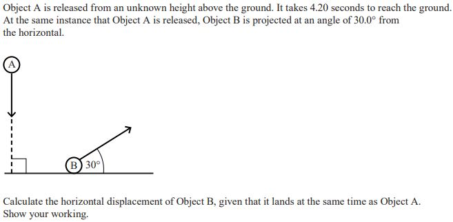 Solved Object A is released from an unknown height above the | Chegg.com