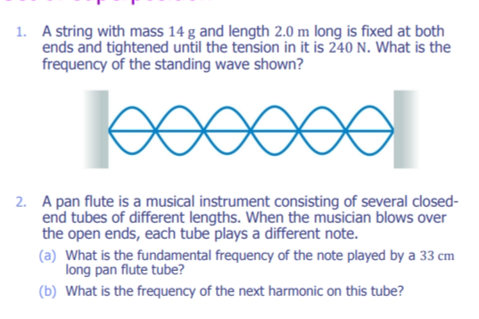 Solved A string with mass 14g ﻿and length 2.0m ﻿long is | Chegg.com