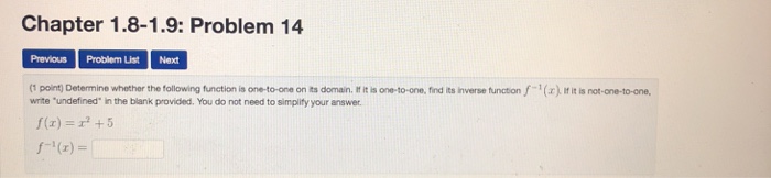 Solved Chapter 1.8-1.9: Problem 9 Previous Problem List Next | Chegg.com