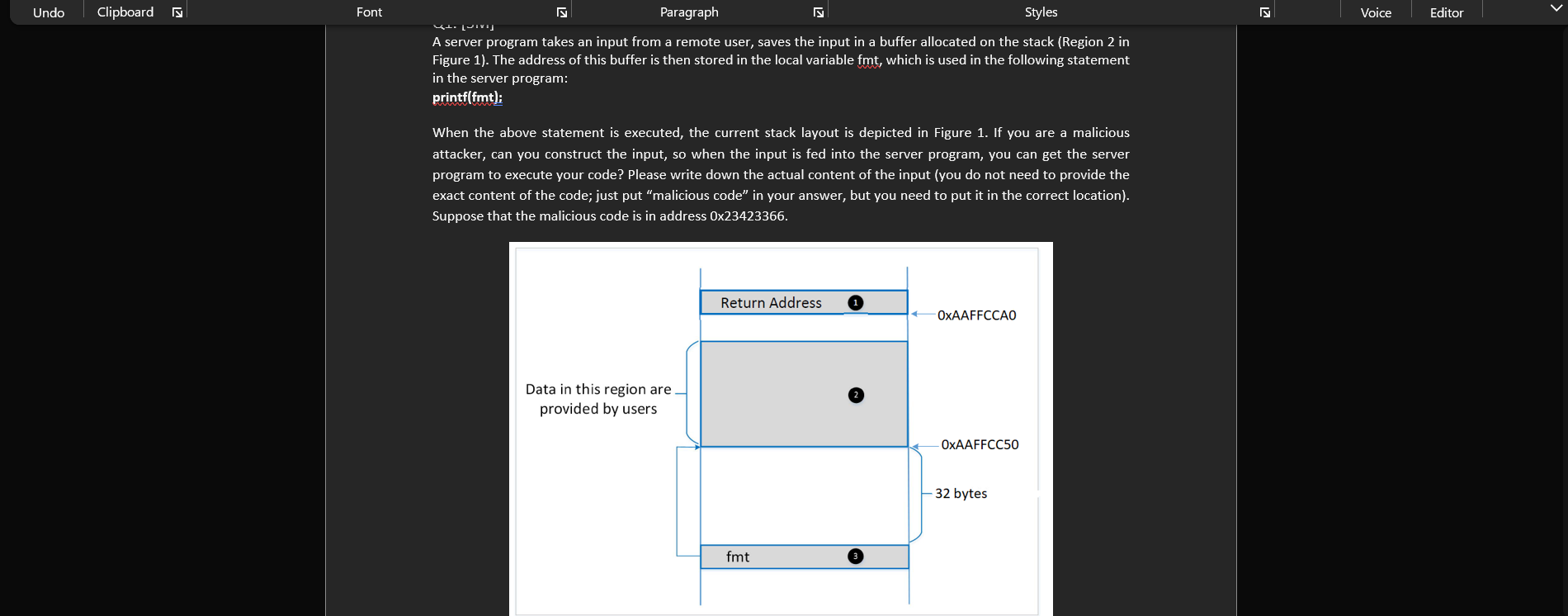 Solved Undo Clipboard Font 12 is Voice Editor Paragraph | Chegg.com
