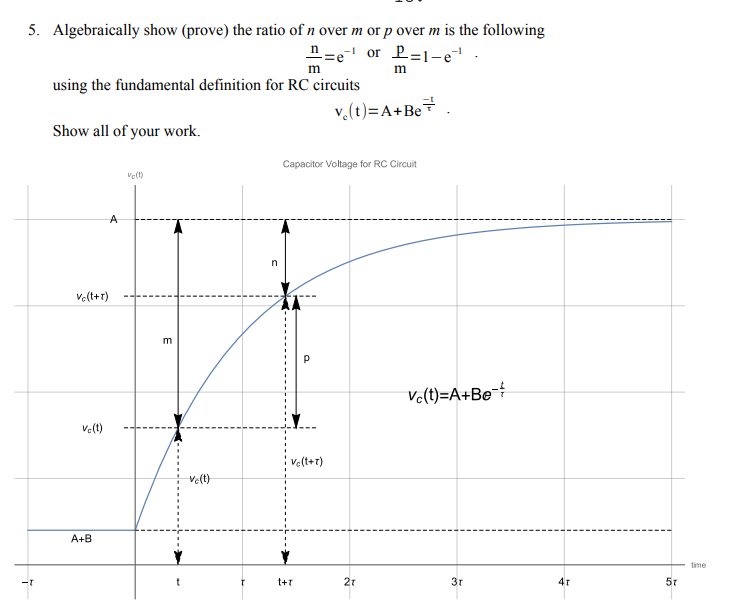 Solved Algebraically show (prove) the ratio of n over m or p | Chegg.com