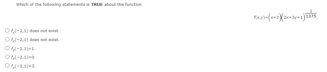 Solved Which of the following statements is TRUE about the | Chegg.com