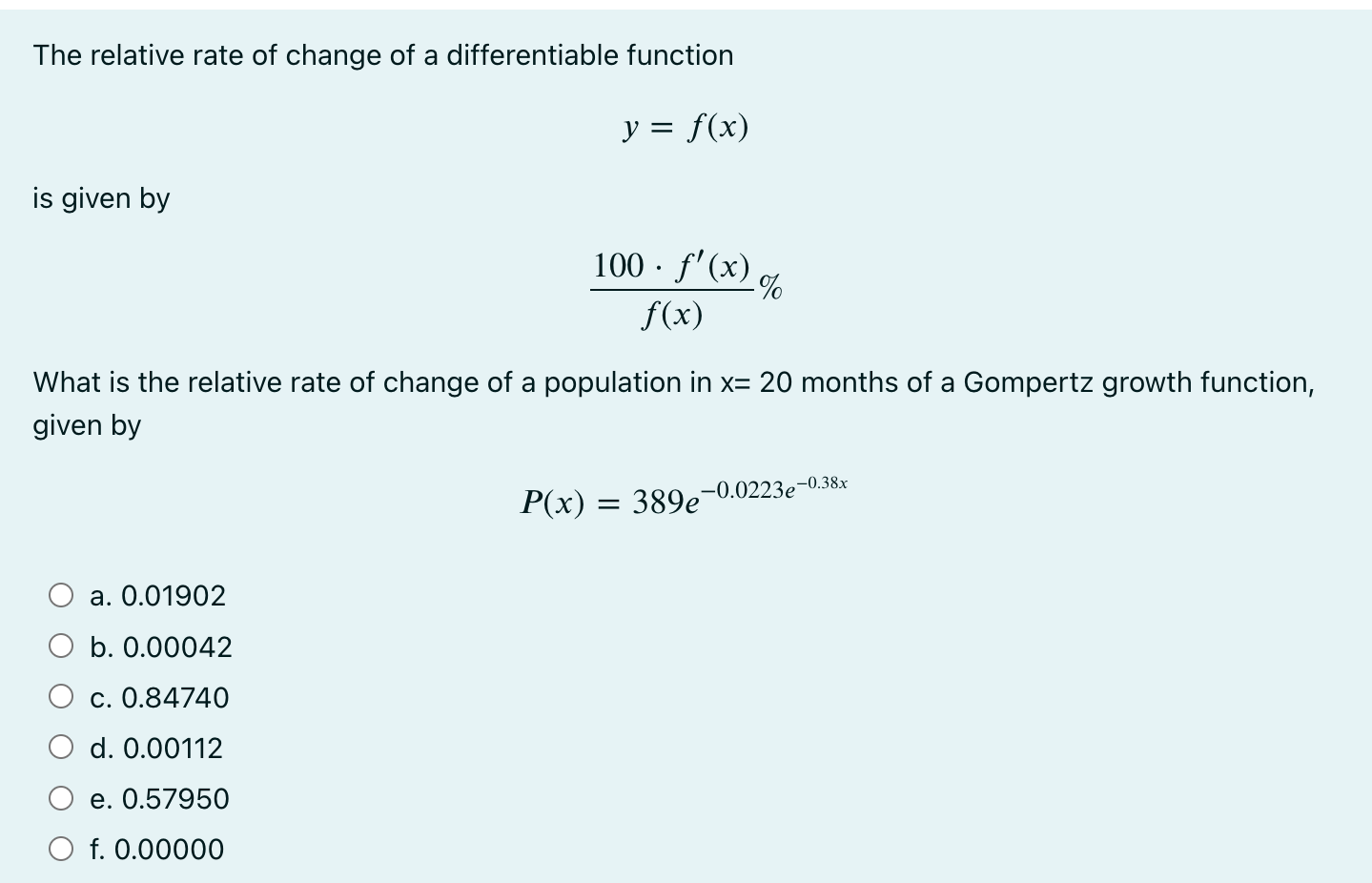 Solved The relative rate of change of a differentiable | Chegg.com
