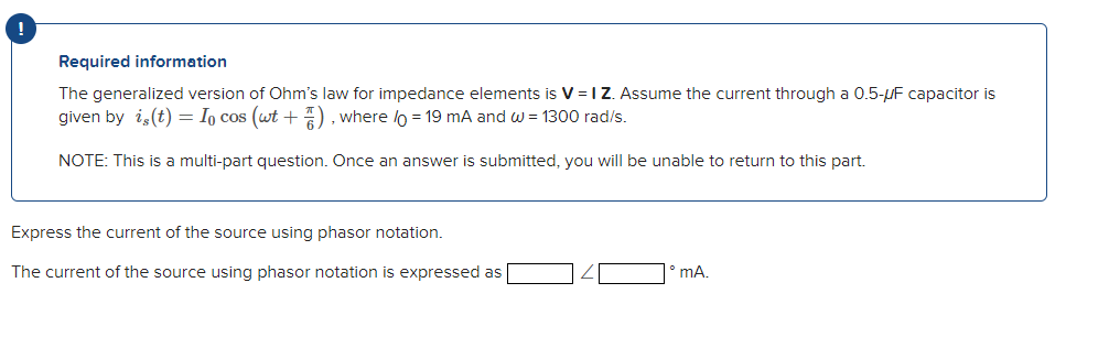 Solved Required information The generalized version of Ohm's | Chegg.com