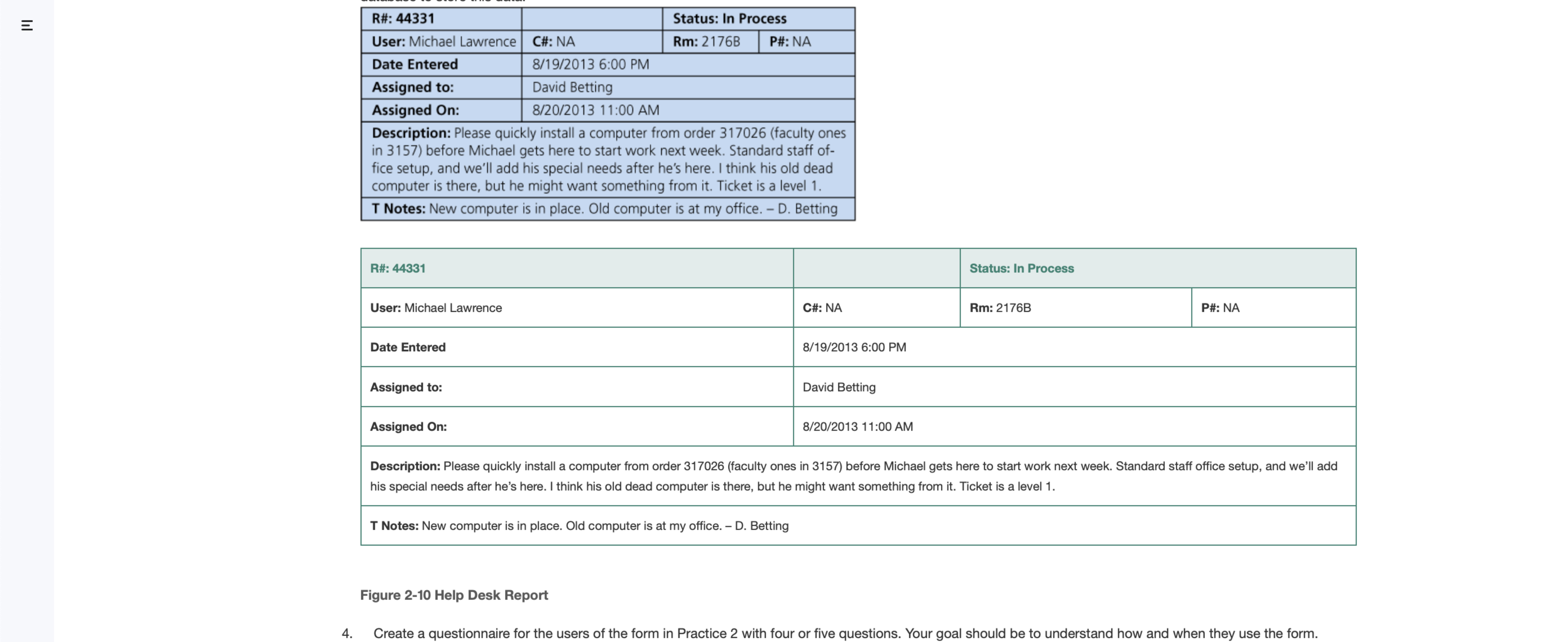 Solved Complete practice question #4 ﻿at the end of chapter | Chegg.com