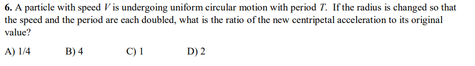 Solved 6. A particle with speed V is undergoing uniform | Chegg.com