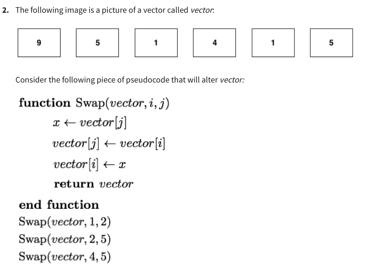 Solved The following image is a picture of a vector called | Chegg.com