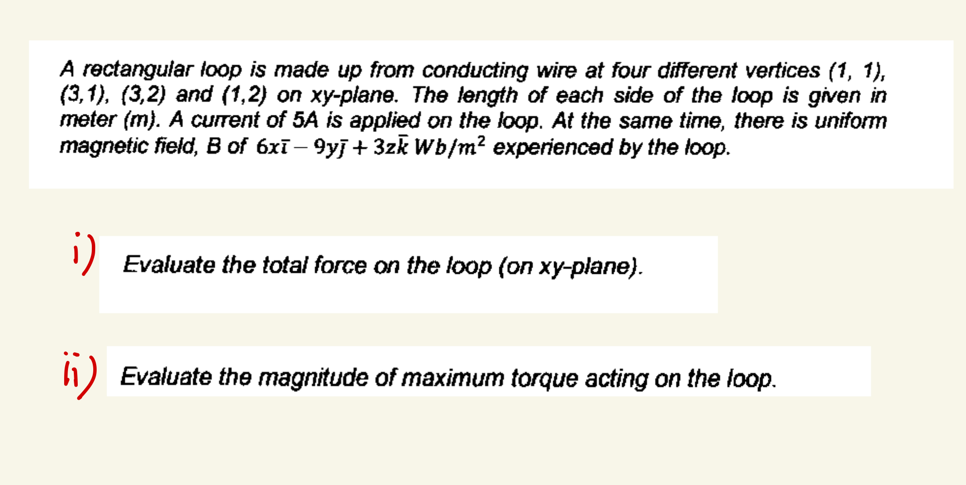 Solved A rectangular loop is made up from conducting wire at | Chegg.com