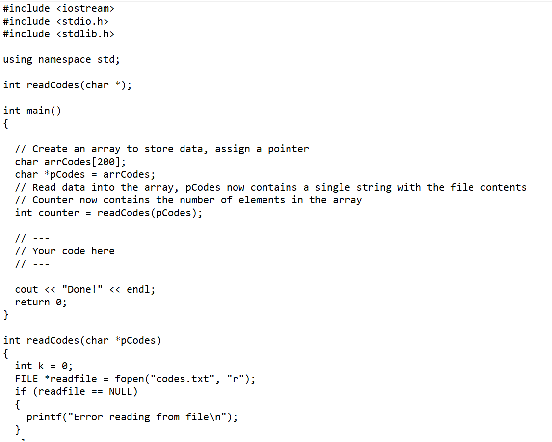 Copy the code from the given main.cpp file into your | Chegg.com