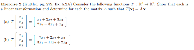 Solved Exercise 2 (Kuttler, pg. 279, Ex. 5.2.8) Consider the | Chegg.com