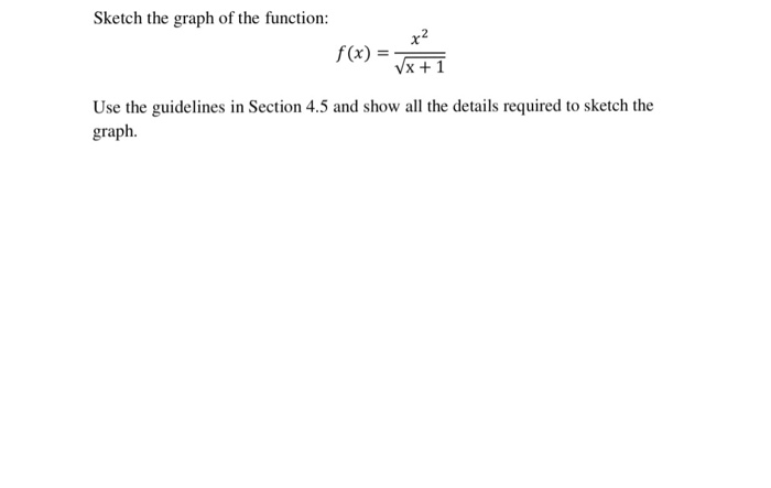 Solved Guidelines for Sketching a Curve The following | Chegg.com
