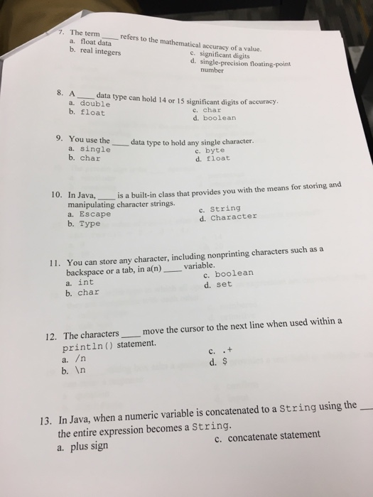 Solved The termrefers to the mathematical accuracy of a | Chegg.com