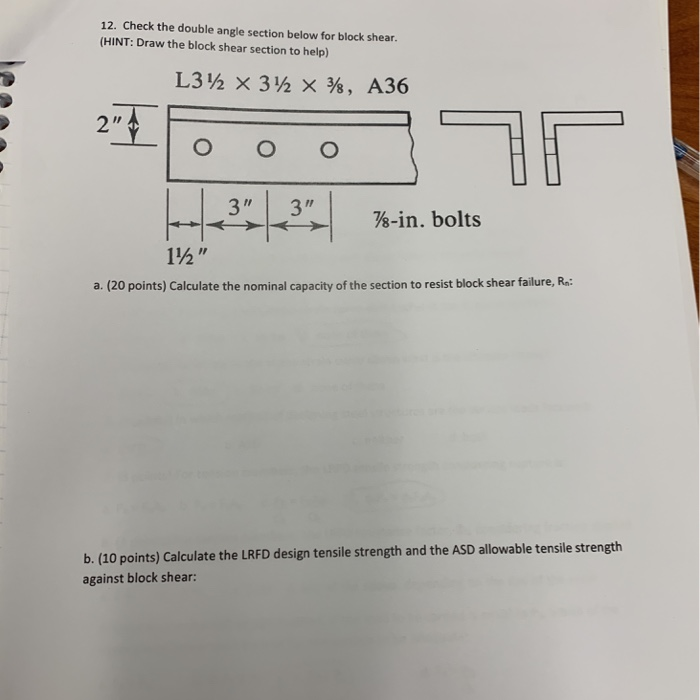 Solved 12. Check the double angle section below for block | Chegg.com