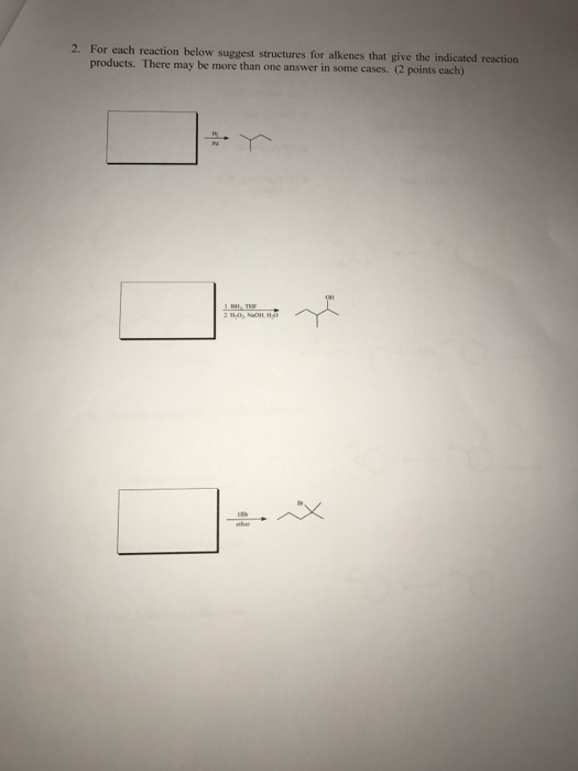 Solved For each reaction below suggest structures for | Chegg.com