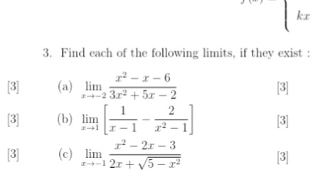 Solved Find each of the following limits, ﻿if they | Chegg.com