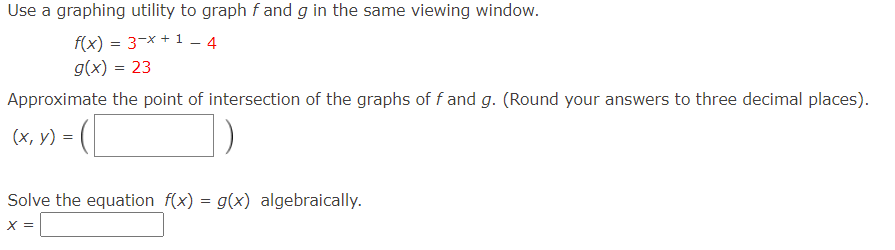 Solved Use a graphing utility to graph fand g in the same | Chegg.com