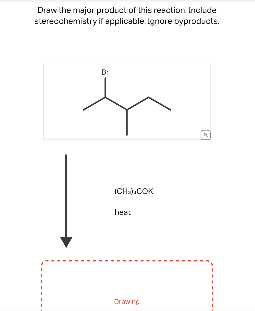 Solved QDraw the major product of the substitution reaction | Chegg.com