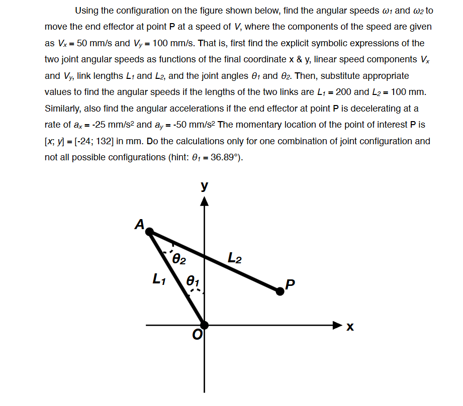Solved Using the configuration on ﻿the figure shown below, | Chegg.com