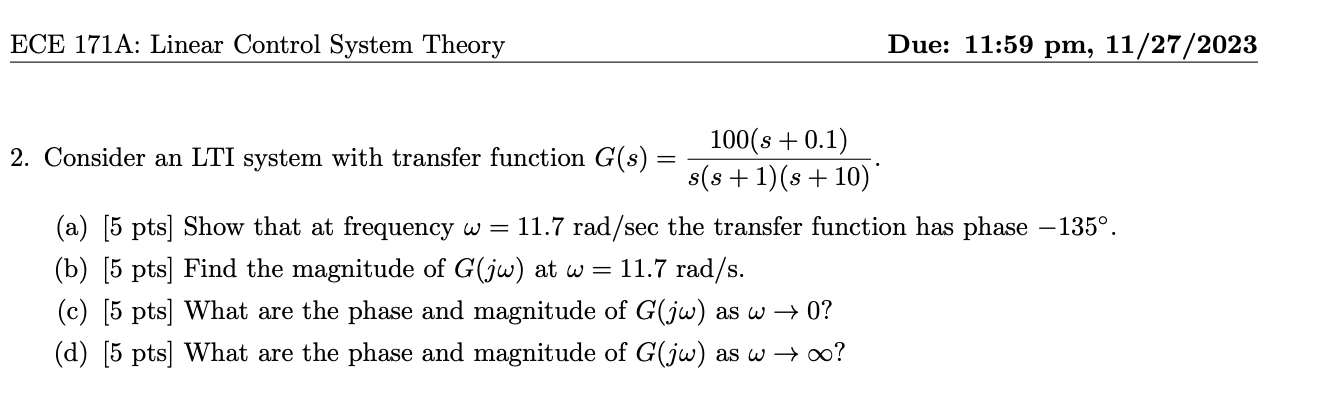 Solved Consider an LTI system with transfer function | Chegg.com