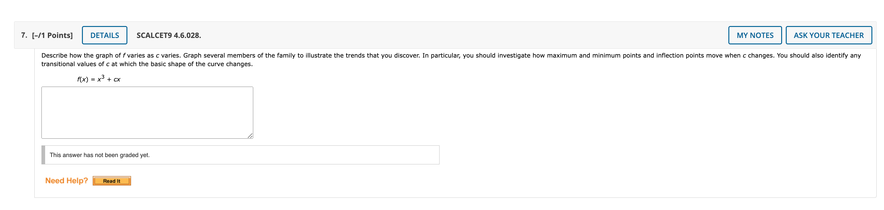 transitional values of c at which the basic shape of | Chegg.com