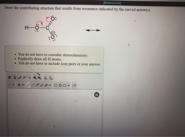 Solved References) Draw the contributing structure that | Chegg.com