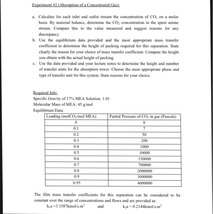 a. Calculate for each inlet and outlet stream the | Chegg.com