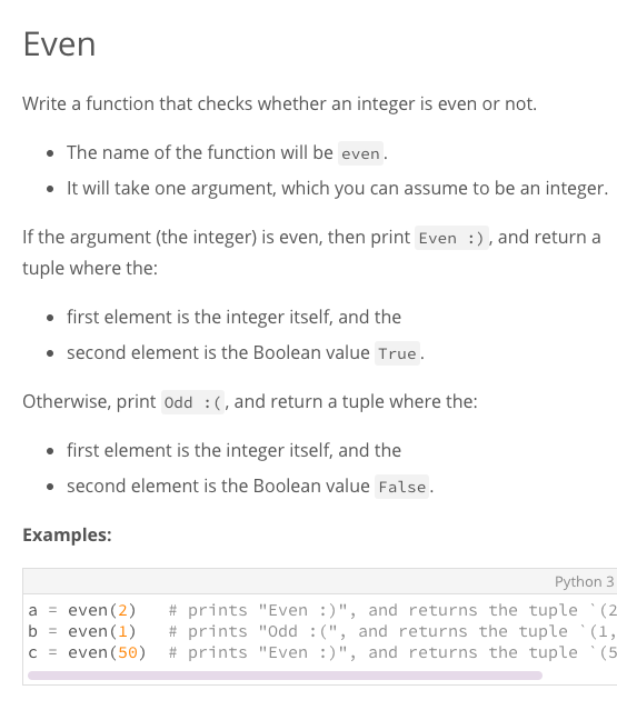 Solved Even Write A Function That Checks Whether An Integer 9165