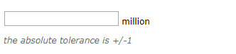 Solved the absolute tolerance is +/-1 | Chegg.com