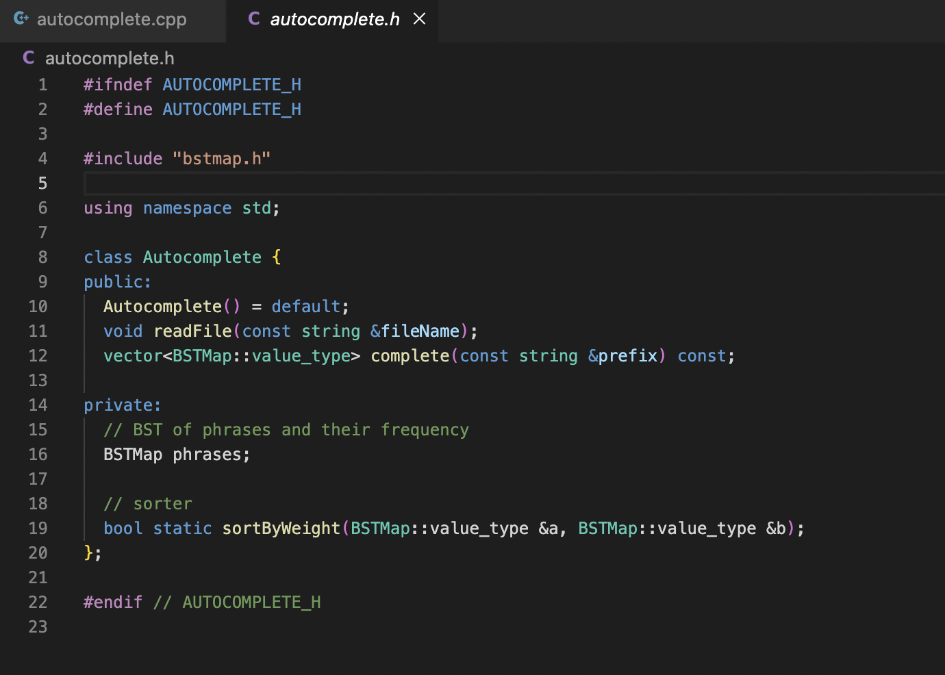 Solved Write a c++ program to implement autocomplete for a | Chegg.com Solved Write a c++ program to implement autocomplete for a | Chegg.com