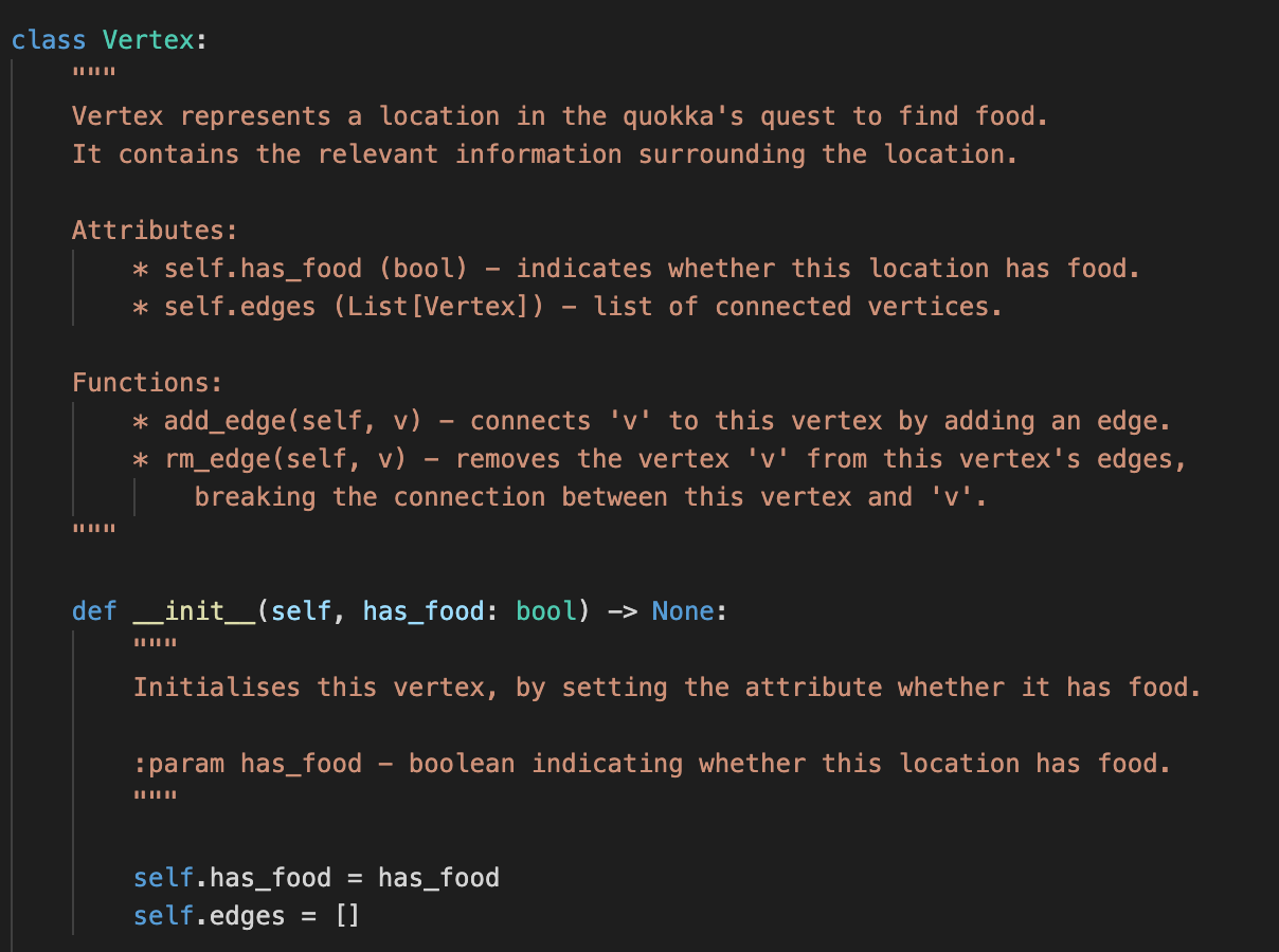 Solved how do i implement this? this is the vertex class for | Chegg.com