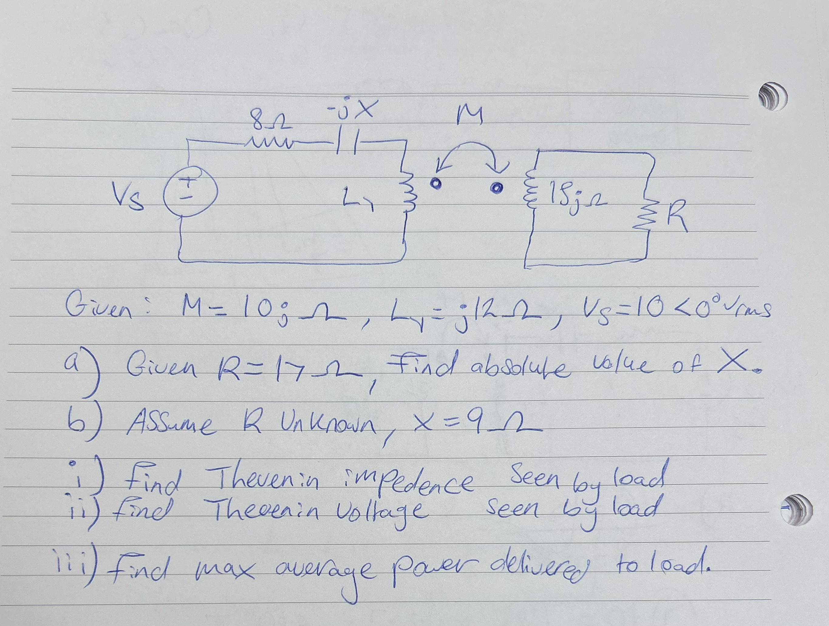 Solve all parts completely, Mutual Inductance, | Chegg.com