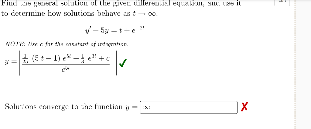 Solved Find the general solution of the given differential | Chegg.com