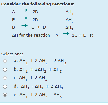 Solved Consider the following reactions:ΔH ﻿for the reaction | Chegg.com