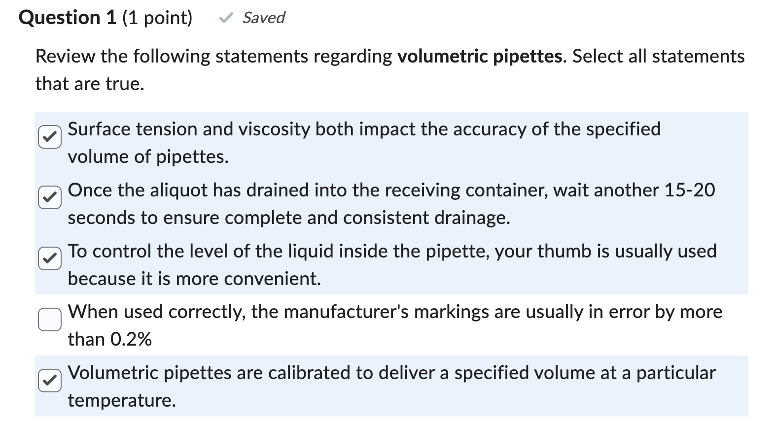 Solved Review the following statements regarding volumetric | Chegg.com Solved Review the following statements regarding volumetric | Chegg.com