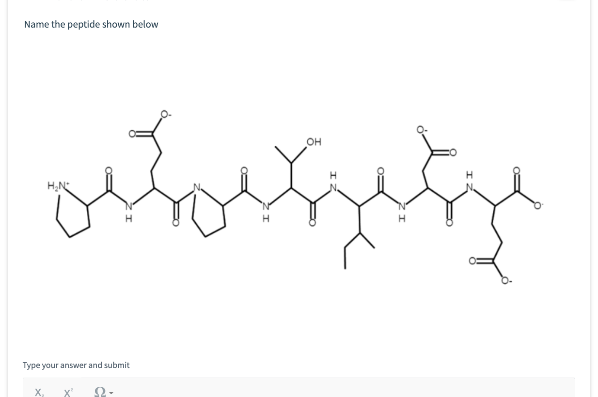 Solved Provide FULL name for the peptide drawn below. Do not | Chegg.com