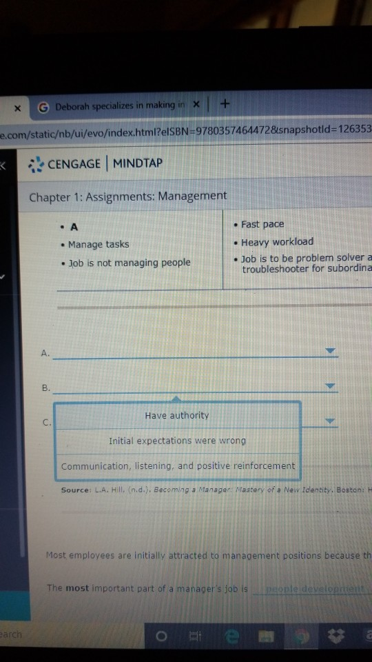 Solved: Chapter 1: Assignments: Management MAIN MENU SBack... | Chegg.com