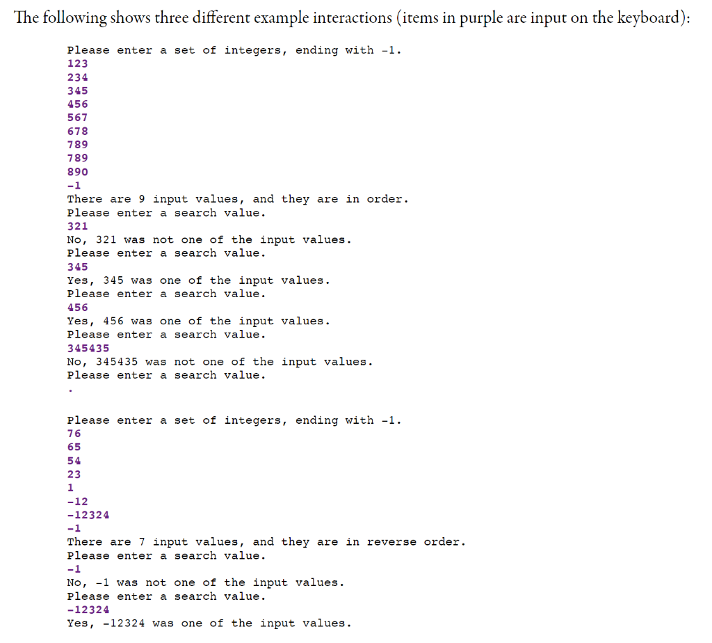 Solved 1. It starts out by asking the user to input a | Chegg.com