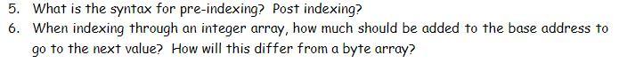 Solved 5. What is the syntax for pre-indexing? Post | Chegg.com