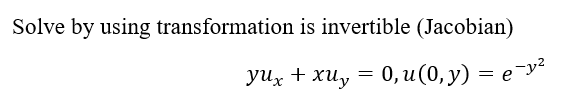 Solved Solve by using transformation is invertible | Chegg.com