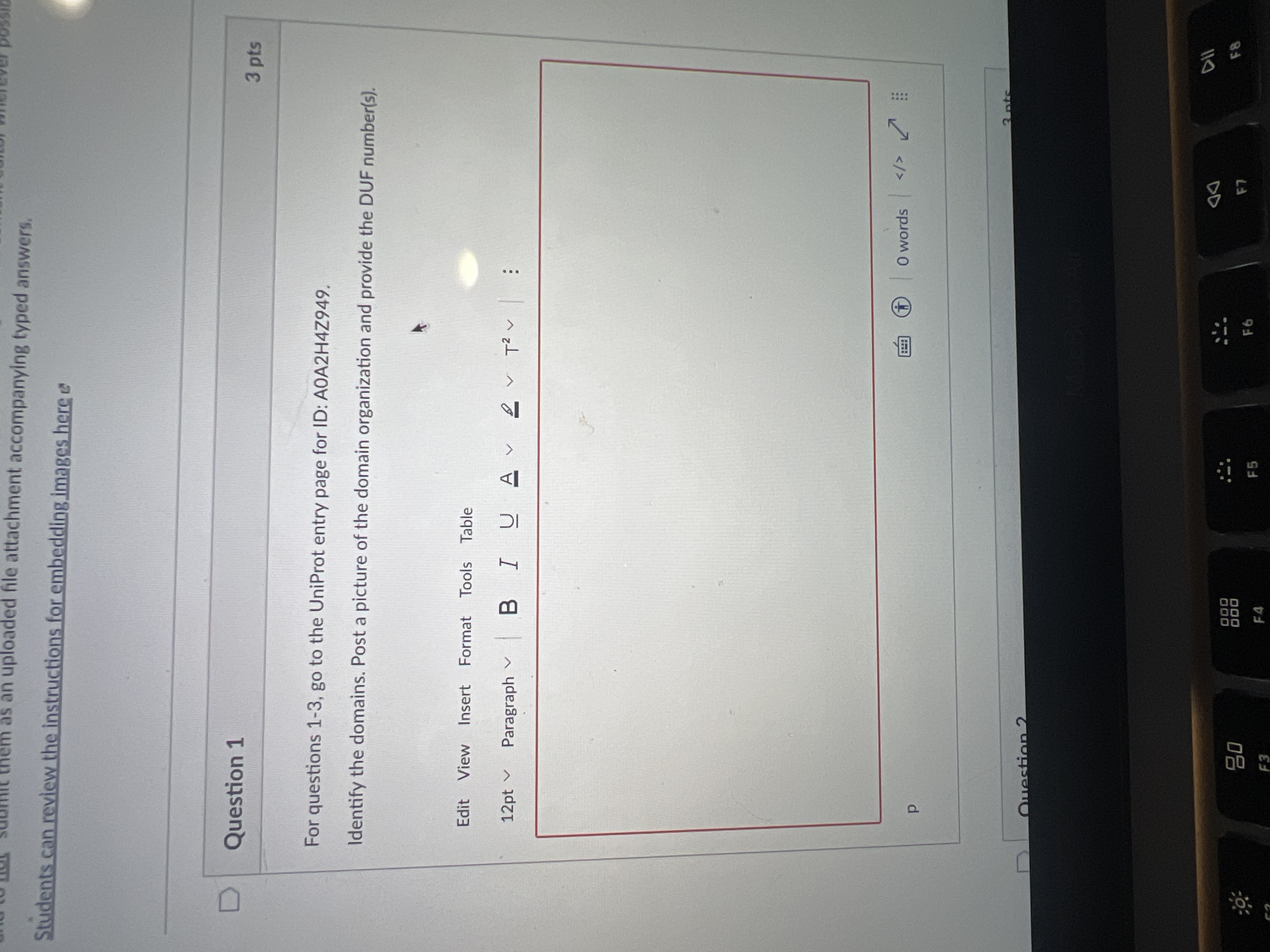 Students can review the instructions for embedding | Chegg.com