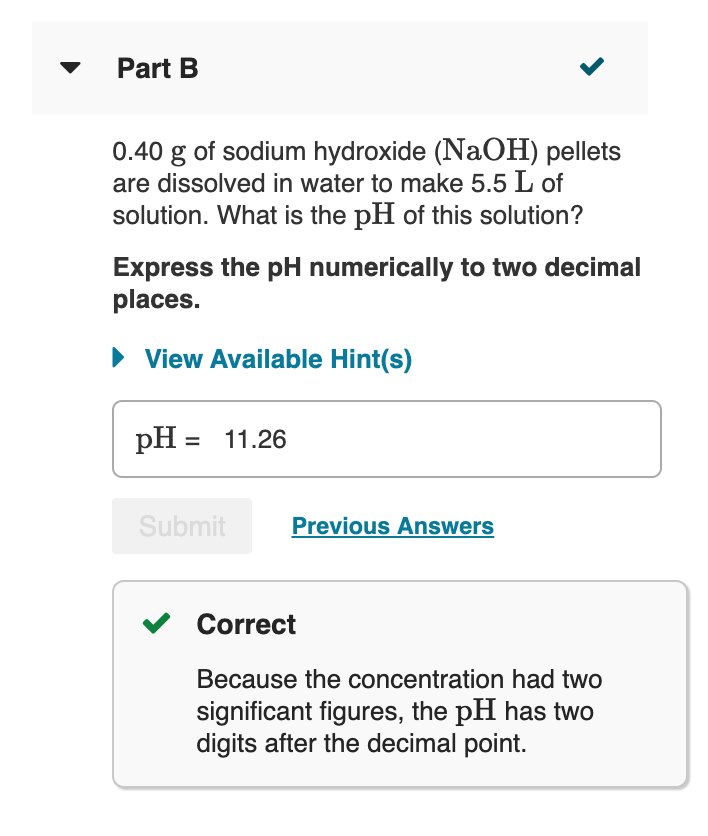 Solved Review | Constants 1 Periodic Table pH is a | Chegg.com