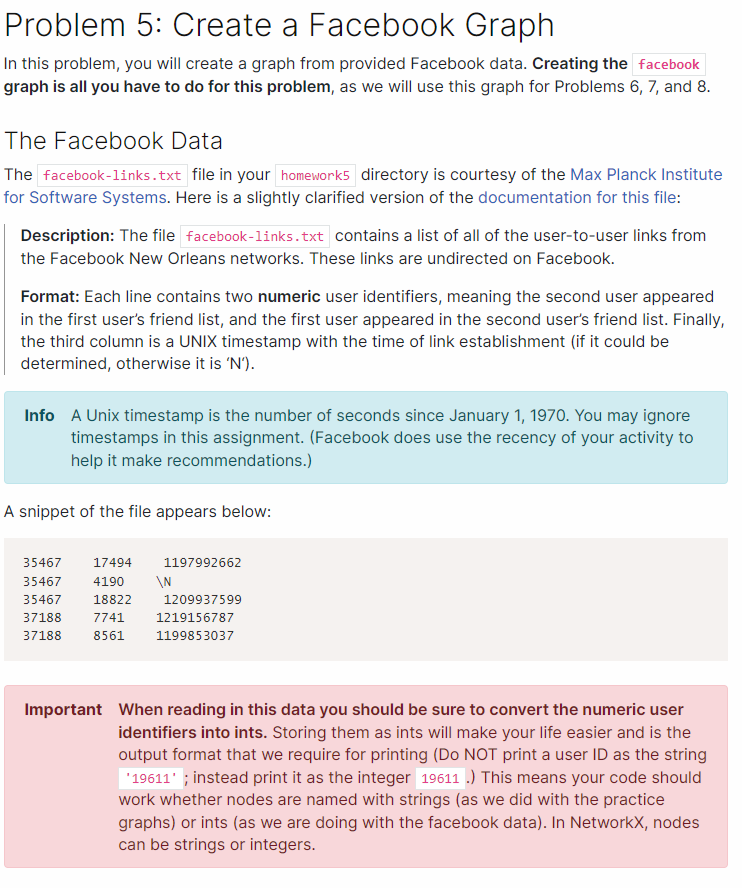 Solved In this problem, you will create a graph from | Chegg.com