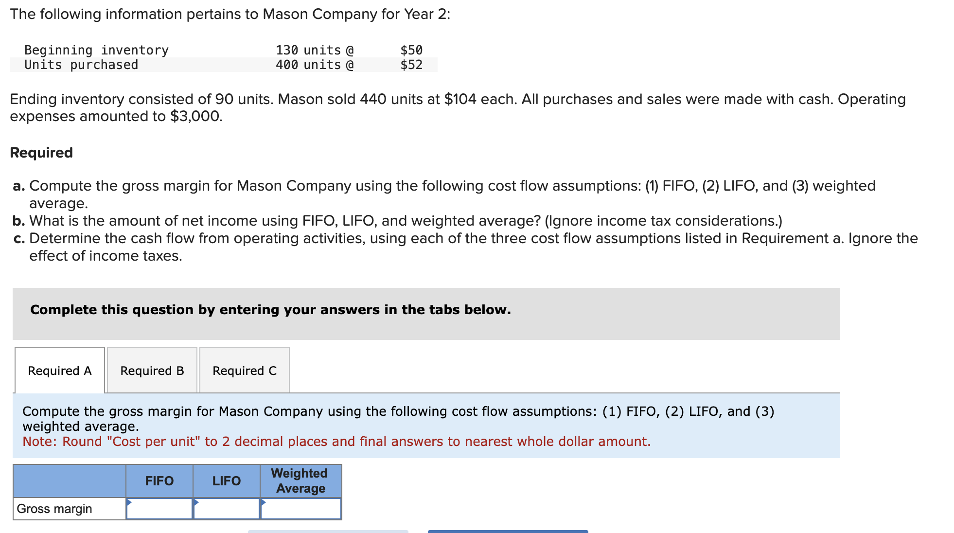 Solved Required B: What is the amount of net income using | Chegg.com