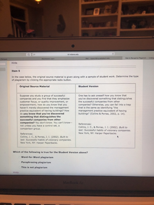 Solved Hints Item 5 In the case below, the original source | Chegg.com
